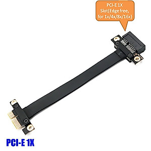 Mustpoint PCI-e PCI Express 36Pin 1X Extender Extension Cable with Gold-Plated Connector
