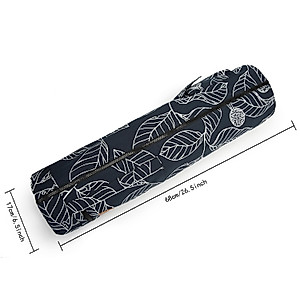 ELENTURE Yoga Mat Bag for Women & Men,Travel Gym Bag for 1/4" 1/3" Thick Exercise Yoga Mat, Full-Zip Yoga Mat Carrier Bag for Class workout Bachelorette with Pockets and Adjustable Strap