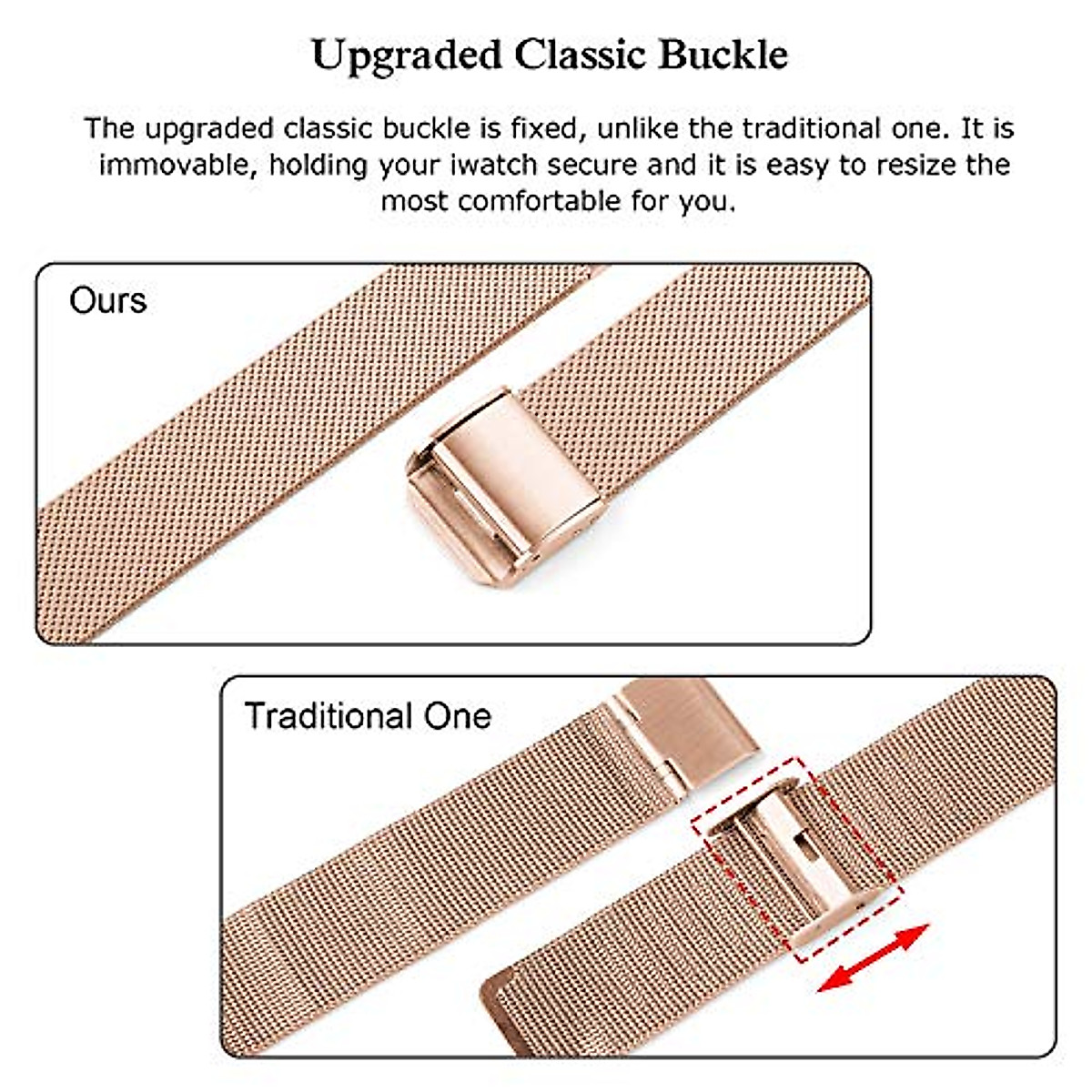 SWEES Compatible with Apple Watch Bands 41mm 38mm 40mm 42mm 44mm 45mm, Stainless Steel Metal Narrow Slim Thin Replacement Compatible for iWatch Series 9 8 7 6 5 4 3 2 1 SE Women, Rose Gold