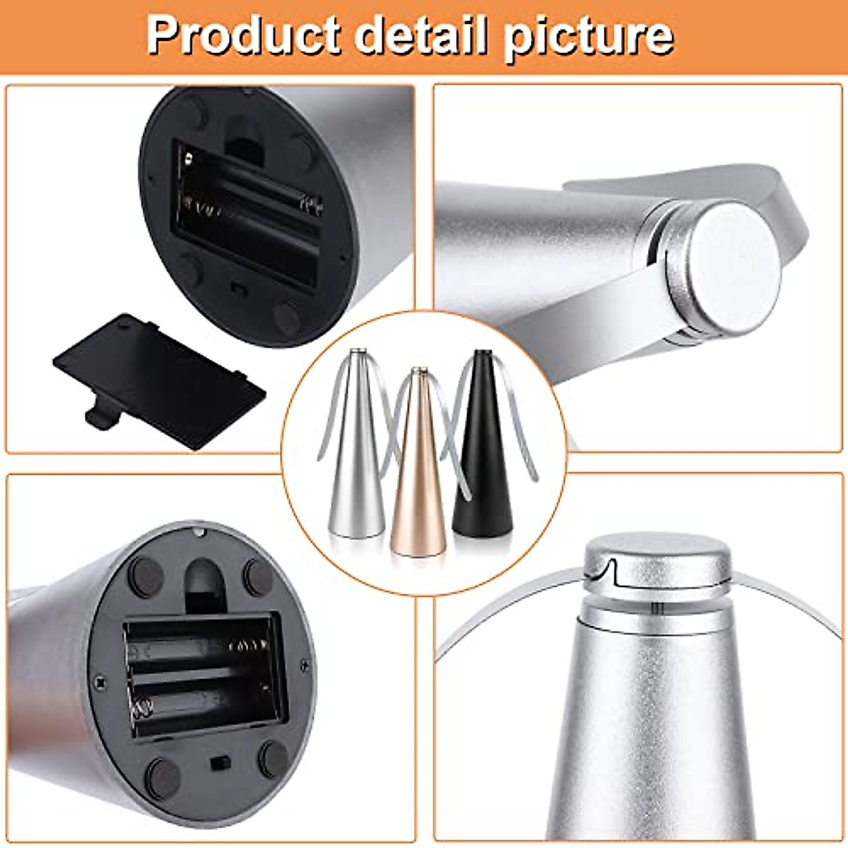 3 Pcs Table Fly Fan Portable Tabletop Fly Fan for Indoor Outdoor Restaurant Barbeque to Keep Flies Away from Your Food