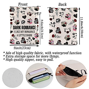 ENSIANTH Dark Romance Bookish Gift Smut Slut Book Sleeve Spicy Reading Gift Smutty Romance Readers Book Cover with Zipper (Litter Dark BS)
