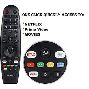 Universal Remote Control for LG Smart TV Magic Remote, Compatible with All Models for LG OLED UHD 4K NanoCell Series Smart TV [NO Voice Function, No Magic Pointer Function]