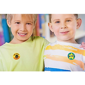 Reward Stickers for Kids by Sweetzer & Orange - 1008 Stickers, 8 Assorted Designs, 1 Inch School Stickers - Teacher Supplies for Classroom, Potty Training Stickers and Motivational Stickers