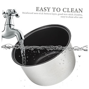 BRIGHTFUFU Non Stick Inner Pot for Rice Cooker Electric Cooker Accessory Replacement Pot for Household Use Compatible with Rice Cooker Models