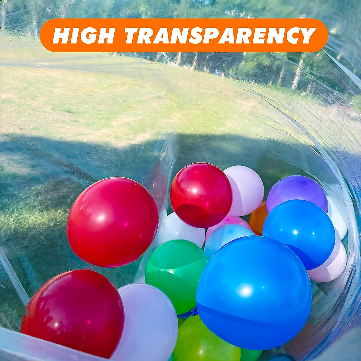 98.4 x 59 Inches Large Balloon Storage Bags,2PACK Balloon Bags for Transport Big Plastic Balloon Transport Bags,Clear Balloon Drop Bag (2)