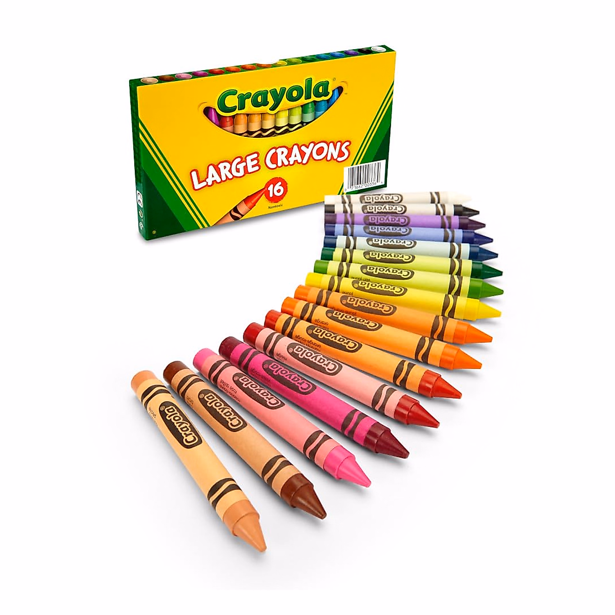 Crayola Large Crayons, Classic Colors, 16 Count