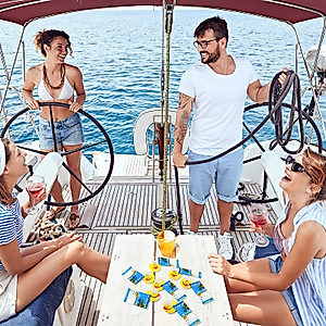 Duck Tag Cruise Kits Includes Rubber Sailing Ducks for Cruise Ships, Duck Tag Cruise Ducking Game Carnival Rubber Duck Duck Tag Card and Rubber Bands for Hiding Carnival (60)