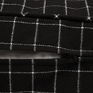 EveryYay Black Squares Removable Bed Cover for Dogs, 40" L X 30" W X 5" H