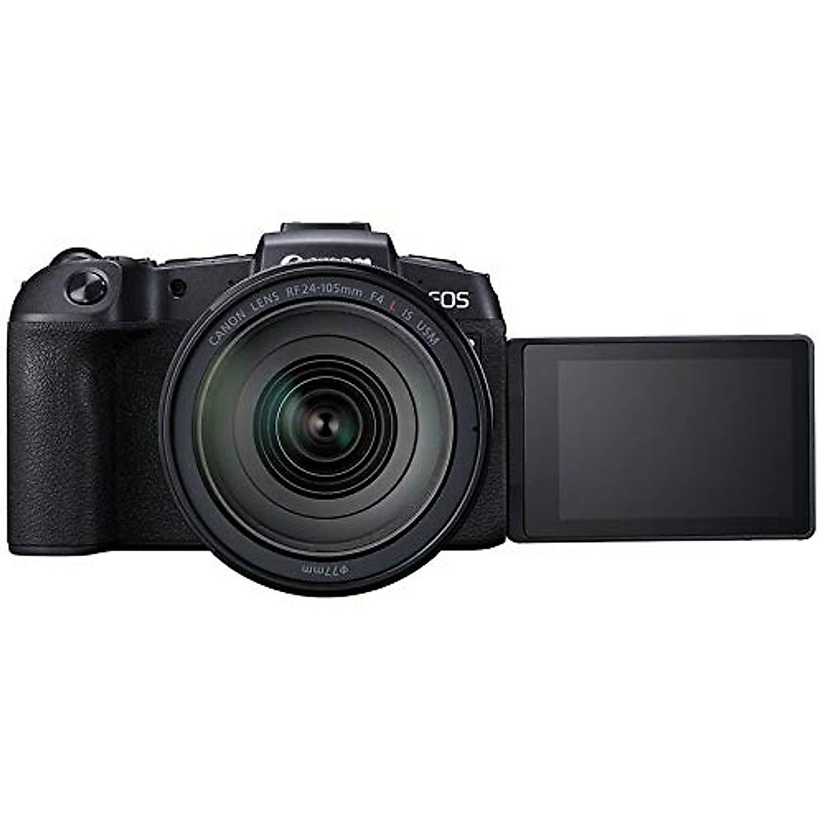 Canon EOS RP Mirrorless Camera with RF 24-105mm F4 L is USM Lens Kit Bundle with Lens Mount Adapter EF-EOS R Adapts EF and EF-S Lenses, 64GB Memory Card, Extension Grip and Accessories (4 Items)