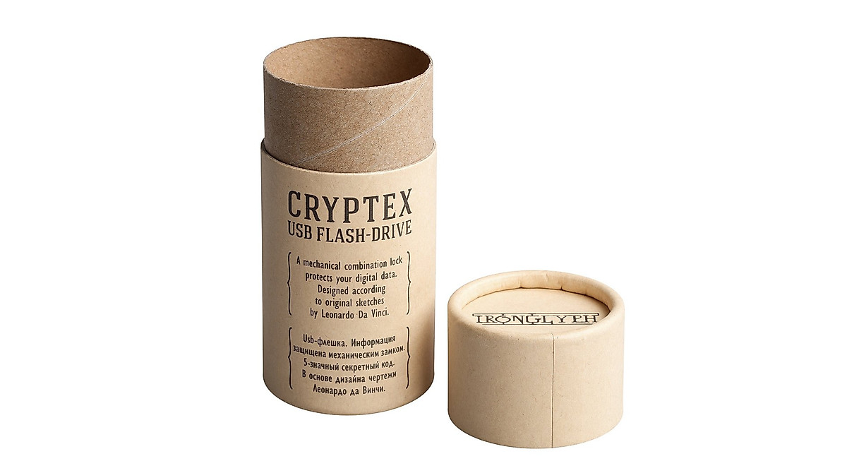 Cryptex USB Flash Drive - 64GB Antique Gold Design