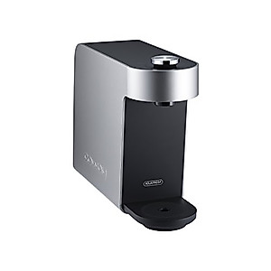 Coway Aquamega 100 Countertop Water Purifier with Three-Stage Water Purification, Direct-Flow, and Easy Installation (Black/Silver), 15.8 x 5.1 x 12.1