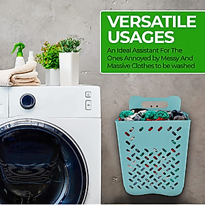 COZYVIBE Foldable Plastic Laundry Basket, Durable and Lightweight, Ideal for Home Storage