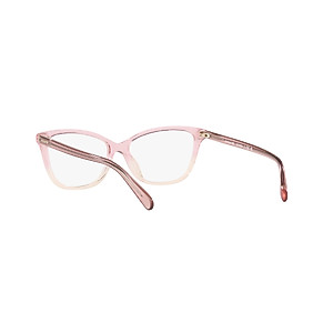 Coach HC6206U Universal Fit Prescription Eyewear Frames, Transparent Pink Gradient/Demo Lens, 52 mm