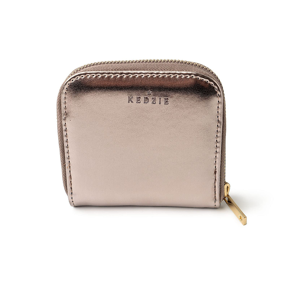 KEDZIE The Influencer Zip Around Wallet for Women - Bronze