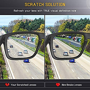 Bwake Replacement Lenses for BOSE Tenor Sunglasses BMD0010 - Dark Black POLARIZED