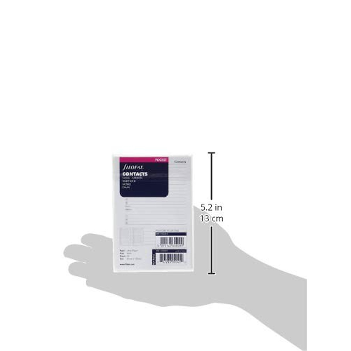 Filofax Pocket Name/Address/Phone (B210201)