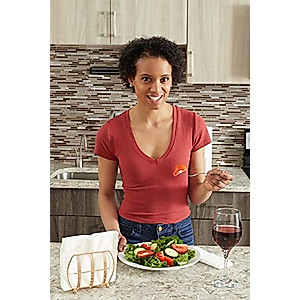 Home Basics Indoor Outdoor Lyon Napkin Holder for Kitchen Countertop | Dinner Table | Indoor & Outdoor Use | Storage and Organization, Rose Gold