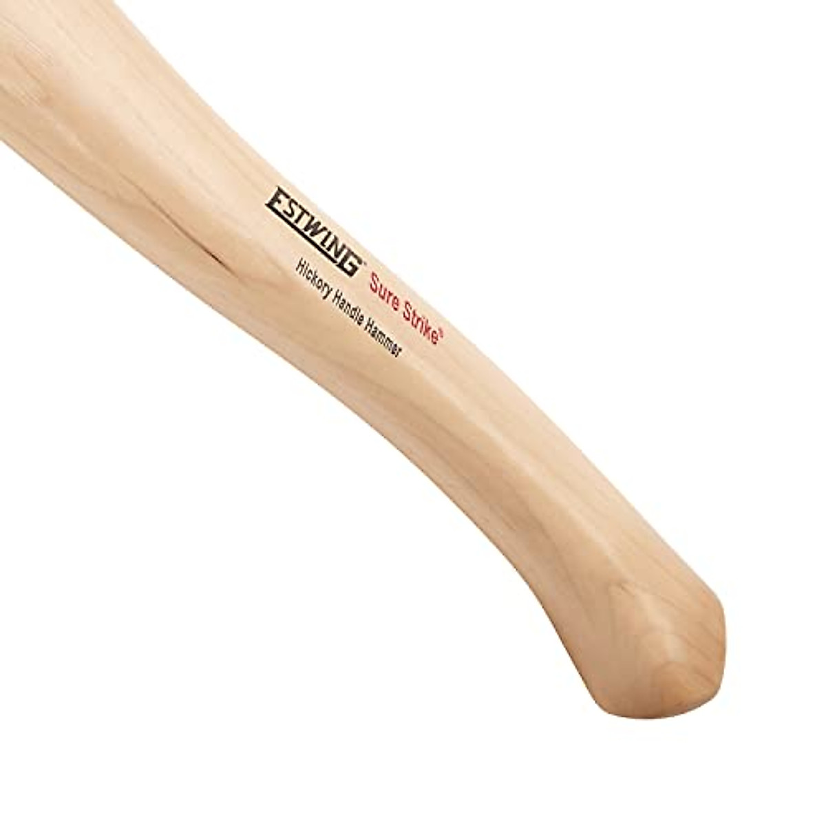 ESTWING Sure Strike California Framing Hammer - 25 oz Straight Rip Claw with Milled Face & Hickory Wood Handle - MRW25LM