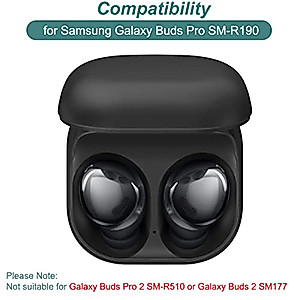 Kissmart Charging Case for Samsung Galaxy Buds Pro, Replacement Charger Case Dock Station for Galaxy Buds Pro SM-R190 (Black)