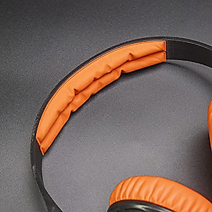 Voarmaks Orange Replacement Ear Pads Foam Cushion Headband Compatible with Sennheiser HD25 HD 25 HD 25-1 HD25-1ii HD25SP HMD25 HME25 HMEC25 Headphones