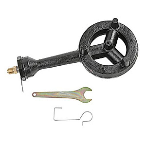 Concord 6" Diameter High Pressure Banjo Jr Burner Head with Brass Orifice and Build in Stand (Burner Head with Regulator Hose)