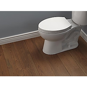 Delta Faucet Morgan Elongated Slow-Close White Toilet Seat with Non-Slip Seat Bumpers, White 811903-WH