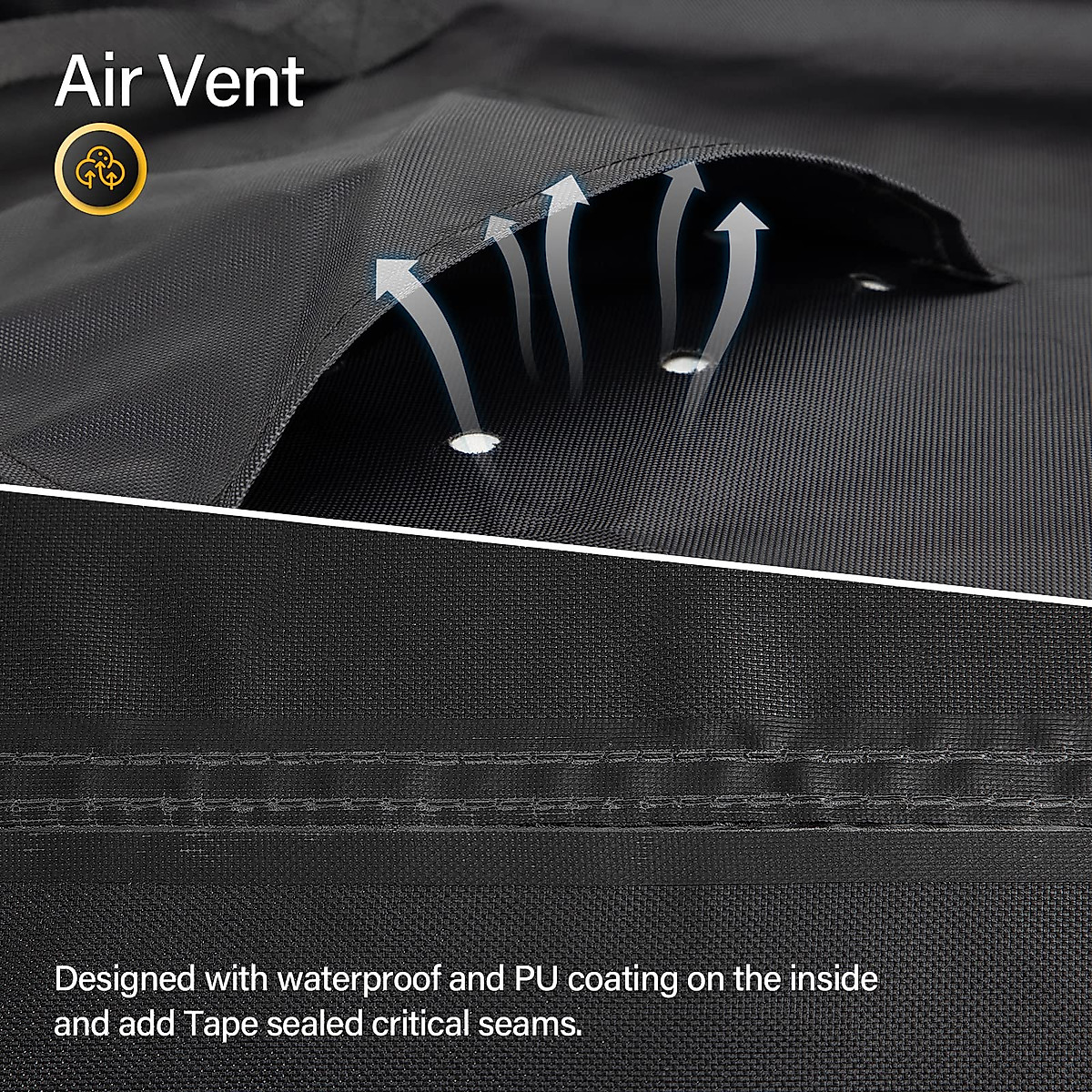 LAUSAINT HOME Patio Furniture Covers, Outdoor Furniture Set Cover Waterproof, Rectangular Outside Table and Chairs Cover, UV Resistant Anti-Fading with Storage Bag Included, 108 X 82 inch