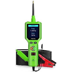 TopDiag P100 Pro Power Circuit Tester Kit, 9v-30v Automotive Circuit Tester 12V 24V AC DC Digital Voltage Tester, Multimeter Short Finder with Oscilloscope Component for Cars Truck