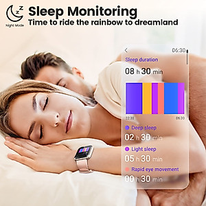 Smart Watches for Women, 2022 Newest Touchscreen Smartwatch for Android Phones and iPhone Compatible, 5ATM Waterproof Fitness Tracker with 24/7 Heart Rate, Blood Oxygen, Sleep Monitor, Watch Pink