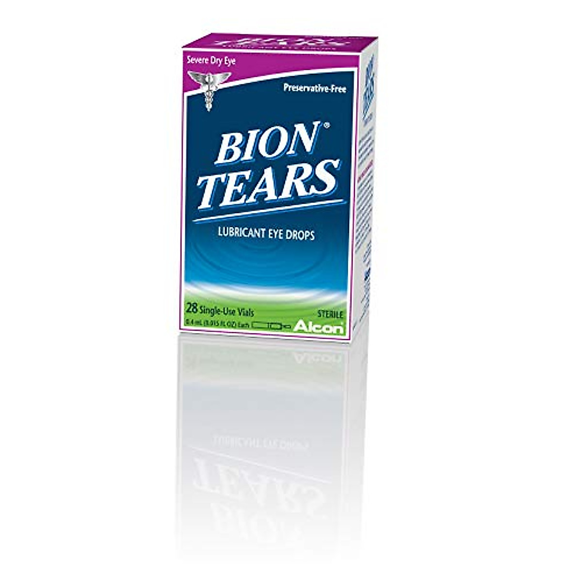 Bion® Tears Lubricant Eye Drops, 28 Single-Use Vials, 0.4-mL Each