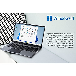 17.3" S16 Full HD Windows 11 Home Slim n Light Laptop - 128GB Storage, 4GB RAM, N4120 Intel Quad-Core CPU, Full HD IPS, Dedicated Num-Pad, 5GHz Dual-Band WiFi, USB 3.0, Expandable Storage (128GB)