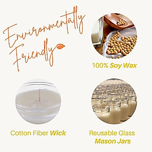 Nika's Home Plumeria Soy Candle 12oz Mason Jar Non-Toxic White Soy Candle-Hand Poured Handmade, Long Burning 50-60 Hours Highly Scented All Natural, Clean Burning Large Candle Gift Décor