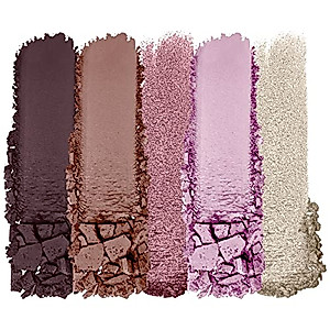 wet n wild Color Icon Eyeshadow Makeup 5 Pan Palette, Purple Petalette, Matte, Shimmer, Metallic, Long Wearing, Rich Buttery Pigment, Cruelty Free