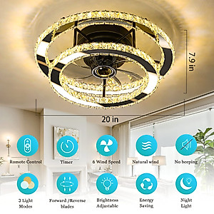 LED Floor Lamp Fans, 23W 3500LM Adjustable Super Bright LED Torchiere Living Room and 3.6W Small Fans with Reading Light,Dimmable Modern Standing Lamp for Room Bedroom Office Floor Light