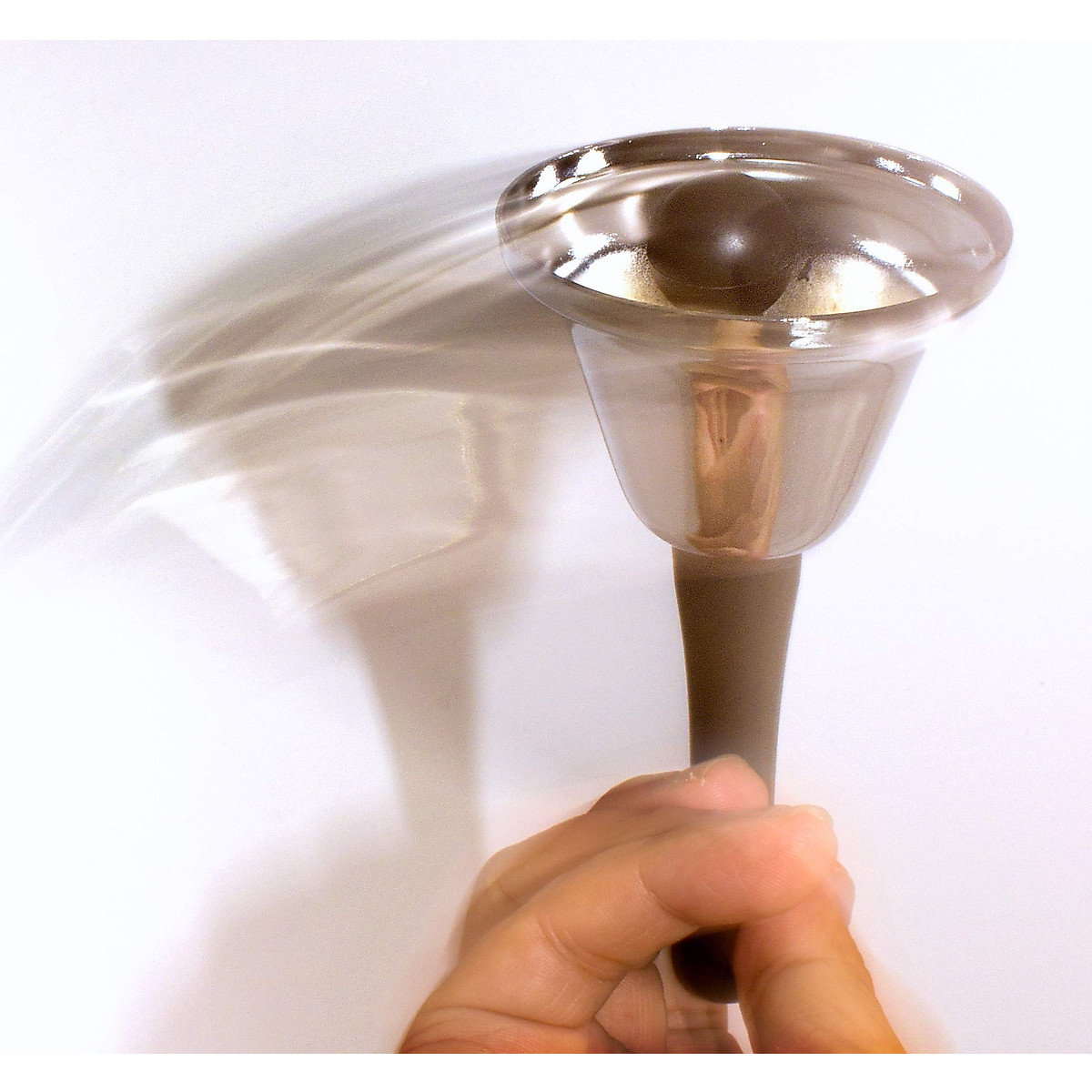 Adorox Silver Steel Hand Bell for Wedding Events Decoration, Call Bell, Alarm, Jingles (1)