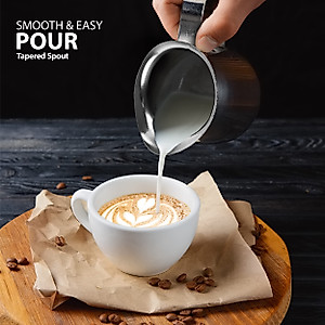 EHOMEA2Z Stainless Steel Bell Creamer Espresso Shot Frothing Pitcher Cup Latte Art (2, 3 Oz)