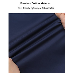 COOFANDY Men's Casual Long Sleeve Shirt Slim Fit Button Down Plaid Collar Dress Shirt Blue Large