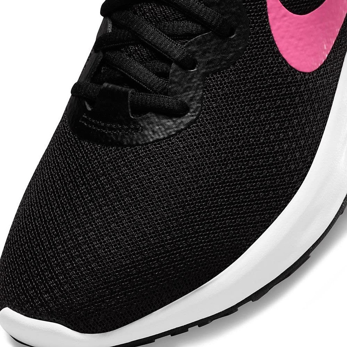 NIKE Women's Race Running Shoe, Black Hyper Pink Iron Grey, 7.5