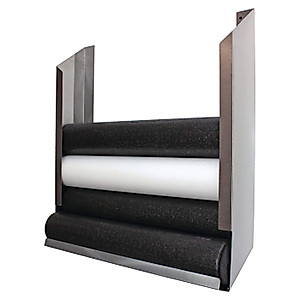 Wall-Mount Storage Rack for Foam Rollers, Holds 6