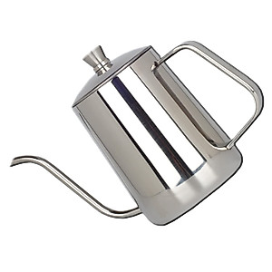 NUOBESTY 2pcs Coffee Pot Goose Neck Tea Pot Camping Coffee Maker Stainless Coffee Maker Coffee Maker Coffee Espresso Maker Kettle Stainless Steel Mini Office Accessories