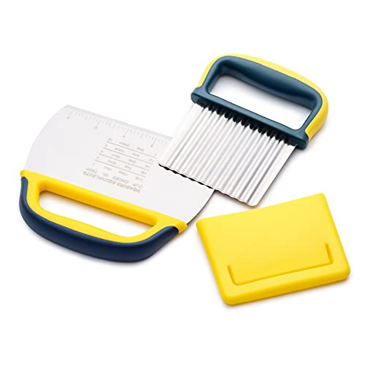 2 PCS soap cutter- Stainless Steel Wavy & Straight Soap Mold Loaf Cake Cutter, Potato Vegetable Cake Cutter Cutting Tools set