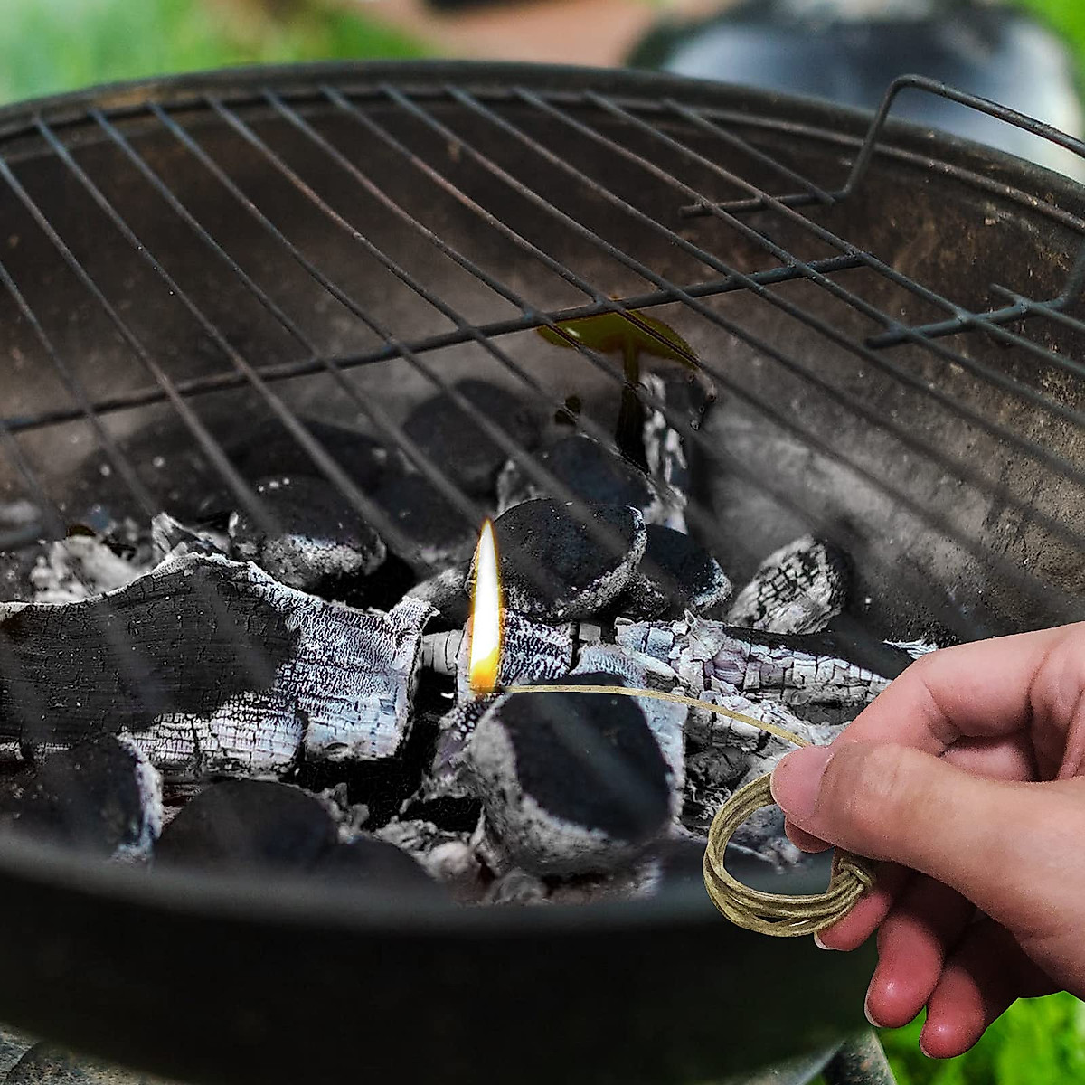 CHEFBEE 200 FT Organic Hemp Wick, Hemp Wick Well Coated Natural Beeswax for Hemp Wick Lighter or Candle Making, Slow Burn, No Dripping, Standard Size(1.1mm)