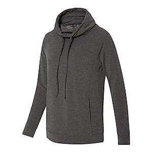 Weatherproof Women?s Heat Last Faux Cashmere Funnel Neck Sweatshirt M Oatmeal