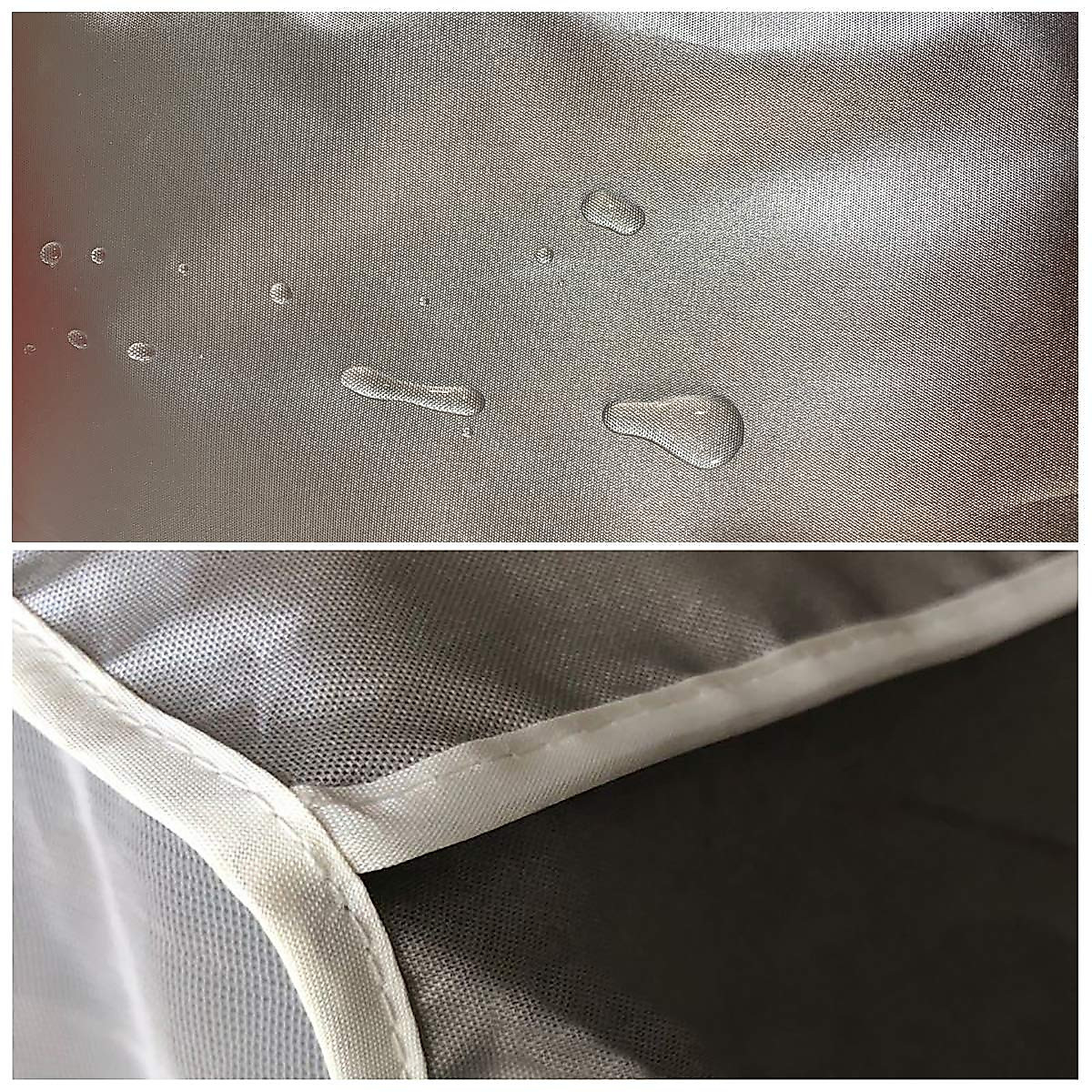 LKXHarleya Air Conditioner Covers for Outside Units, 35 x 12 x 24 in Waterproof Dustproof Sun Protection Air Conditioner Cover with Vent Hole for 2P AC Units