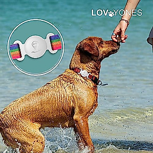 Airtag Dog Collar Holder,1 Pack Waterproof Airtag Holder for Apple Airtag Fitted Within 1 inch Medium & Large Airtag Dog Collar and Airtag Cat Collar Waterproof