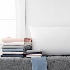 Amazon Brand – Pinzon 300 Thread Count Organic Cotton Bed Sheet Set - Twin, Flint Blue