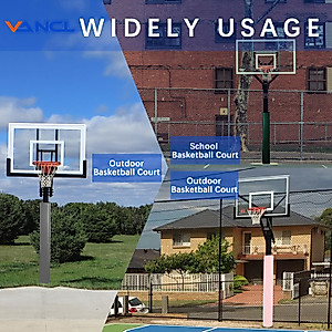 VANCL Pole Padding 4" Square Garage Pole Padding Heavy Duty Basketball Pole Pads 4 Inch Durable Basketball Pole Pad UV-Resistant Waterproof, Black (Fit 4x4 Inch Pole-6 Feet Tall)