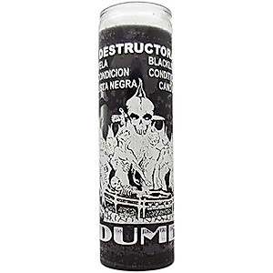 7 Day Glass Black List Dume Candle - Black