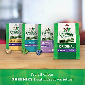 GREENIES Original Large Dog Dental Chews - 12 Ounces 8 Treats