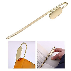 Milageto Swan Neck Bookmark Smooth Hook Handmade for Crafting Cute for Gift, Gold